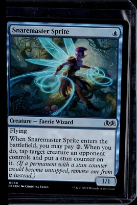 Snaremaster Sprite - 68 - Foil - WOE - MTG - NM - Magic The Gathering ...