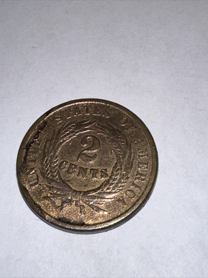 Rare - 1864 Two Cent Piece 2C Civil War Date US Copper Nice Coin | eBay