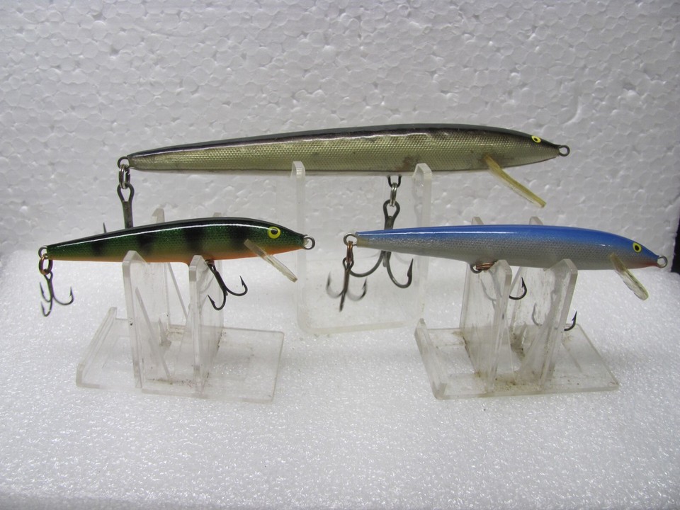 3 Nice Pre-Owned Rapala Floaters; one 6 1/4 inches marked Original ...