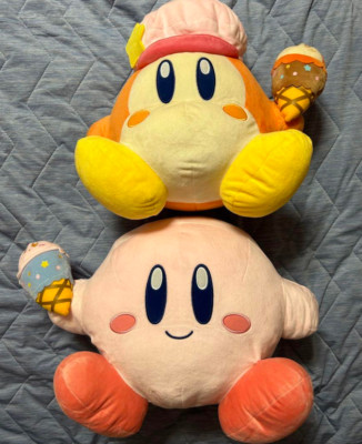 Kirby of the Stars KIRBY Waddle Dee ICE CREAM Plush doll set ichibankji ...