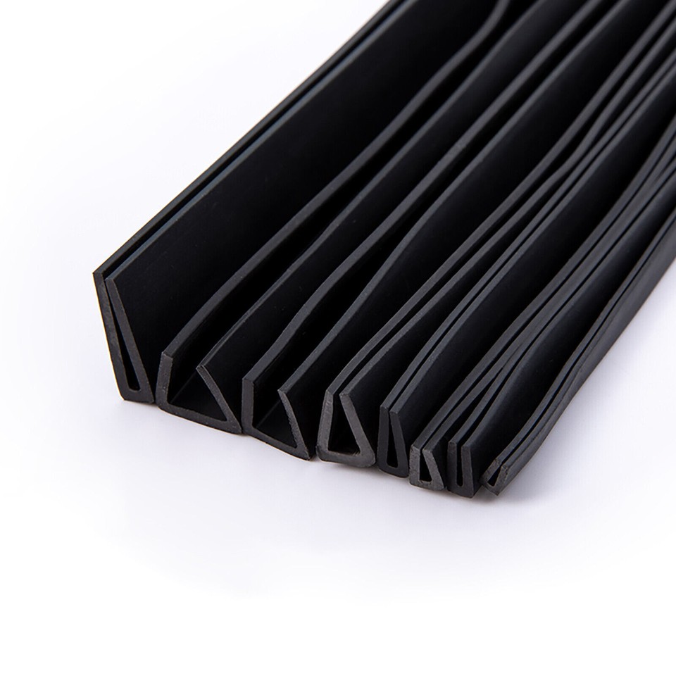 1mm-12mm Rubber U Shape Guard Edging Trim Seal Strip Door Glass Edge ...