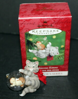 Hallmark Keepsake Series 2001 Mischievous Kittens Christmas Ornament ...