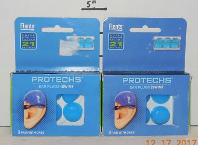 Flents Protechs Swimming Ear Plugs Lot of 2 sets (6 Pairs) | eBay