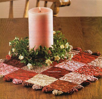 Scrappy Heart Candle Mat Quilt Pattern Pieced RM | eBay