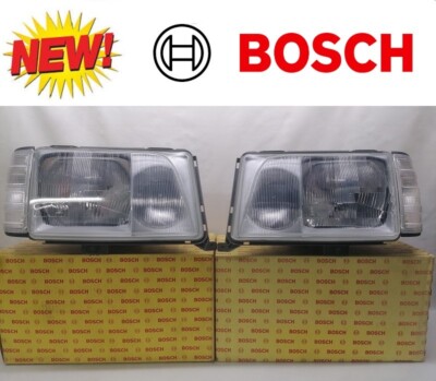 NEW NOS Mercedes W124 Euro Headlights + Signal Lights L + R Bosch NEW ...