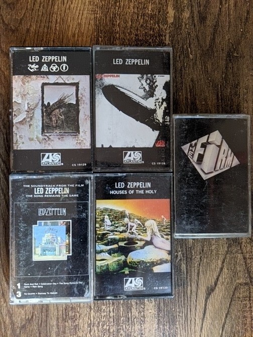 Led Zeppelin Cassette Lot 5 I House of the Holy Song Remains Firm Free ...