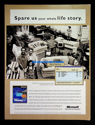 Microsoft Money '97 1996 PC Software Trade Print Magazine Ad Poster ...