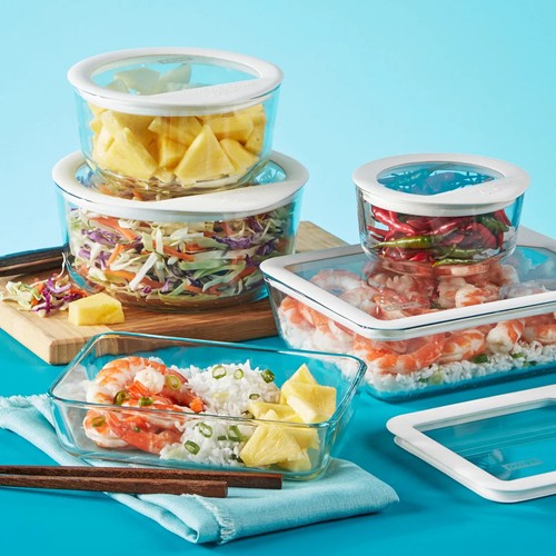Pyrex 10-piece Ultimate Glass Food Storage Set - Get Free Shipping | eBay