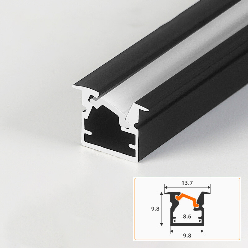 10Pcs 3.3ft Each LED Aluminum Profile Channel Holder with Cover for LED ...