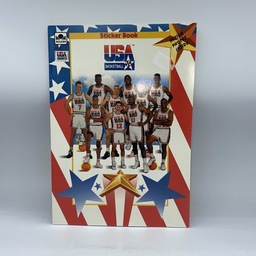 1993 Golden USA Olympic Basketball Dream Team Sticker Book Complete | eBay