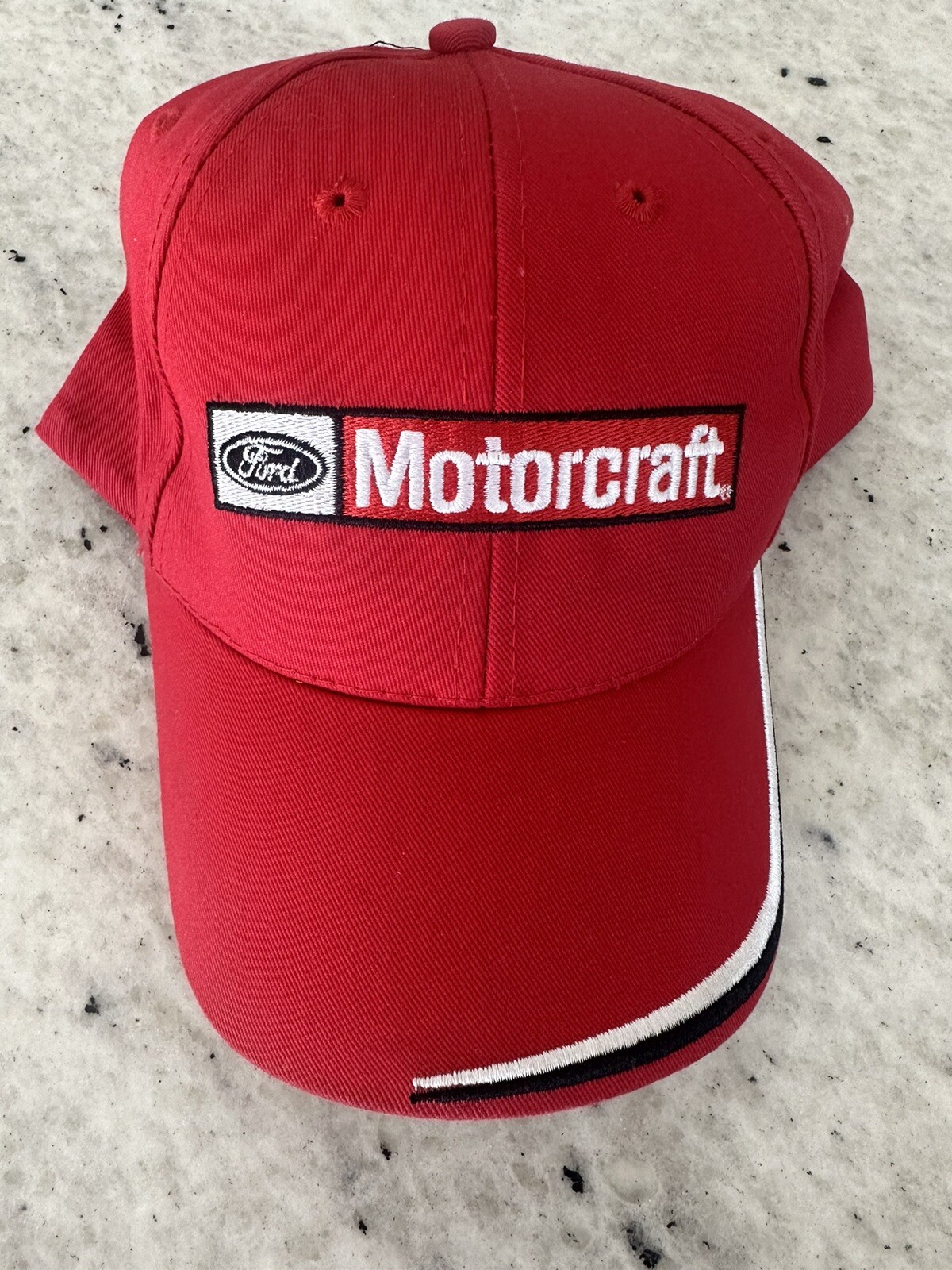 Ford Motorcraft 6 Panel Hat Baseball Cap Red Motorspo… - Gem