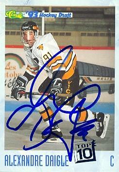 Alexandre Daigle autographed Hockey Card (Victoriaville) 1993 Classic ...