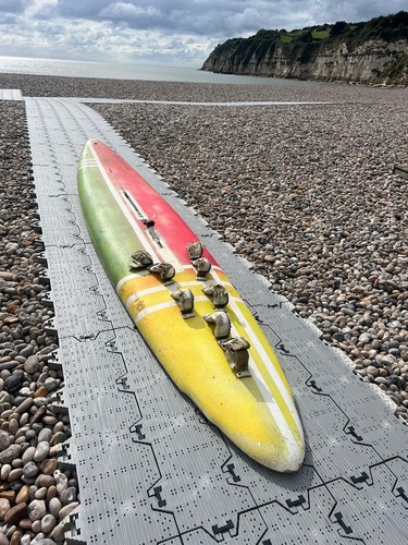 John Hall Designs Epoxy 360 Windsurfing Large Learner Board Double Fin ...