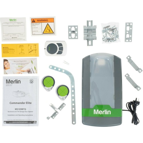 Sectional Panel Garage Door Opener Merlin MT100EVO Tiltmaster ...