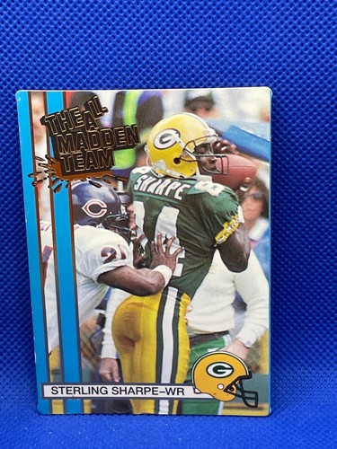 1990 action packed all madden team sterling sharpe #13 Packers hof | eBay
