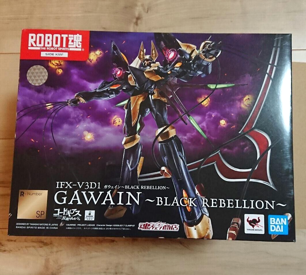 Code Geass ROBOT SPIRITS SIDE KMF Gawain BLACK REBELLION Lelouch Figure ...
