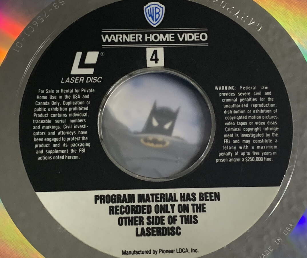 Batman Mask Of The Phantasm Laserdisc 2-Disc Mark Hamill Kevin Convoy ...