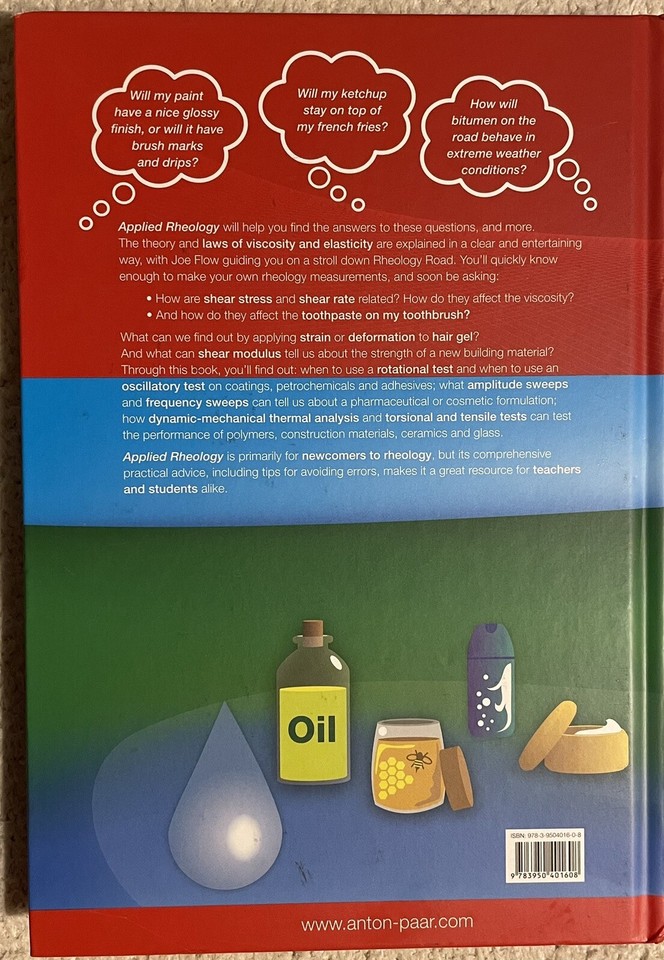 Applied Rheology With Joe Flow on Rheology Road by Thomas G Mezger | eBay