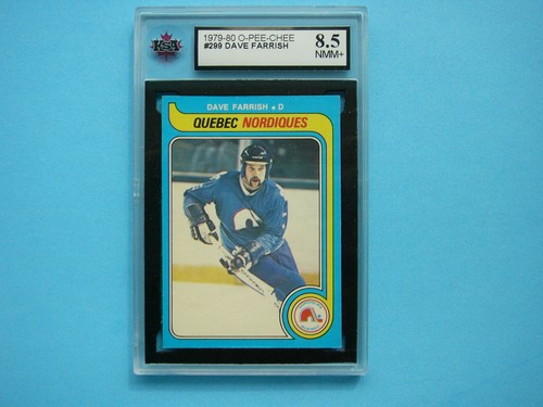 1979/80 O-PEE-CHEE OPC NHL HOCKEY CARD #299 DAVE FARRISH KSA 8.5 NM/MT+ ...