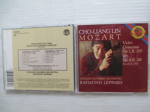 Mozart Violin Concertos no 1 k 207 no 4 k 218 Cho-Liang Lin Leppard CBS ...