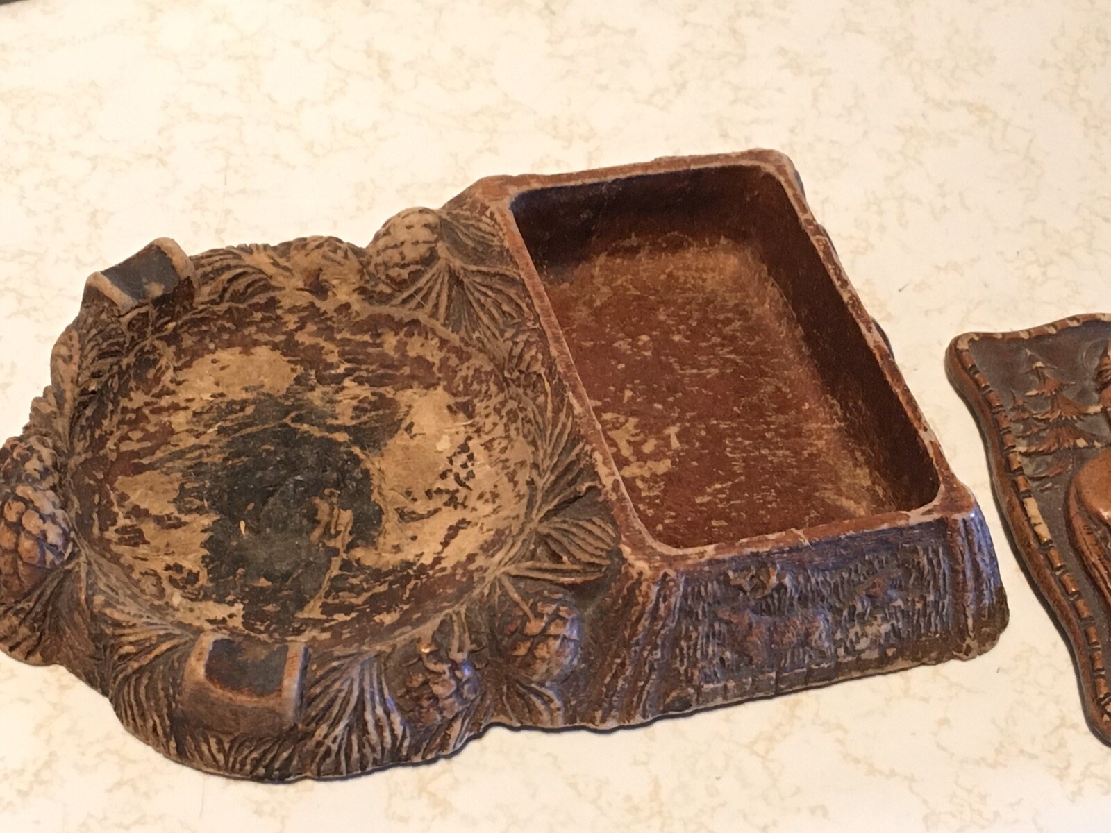 Vintage Syroco Cigarette Box And Ashtray Combo 5” x 7 1/2” | eBay