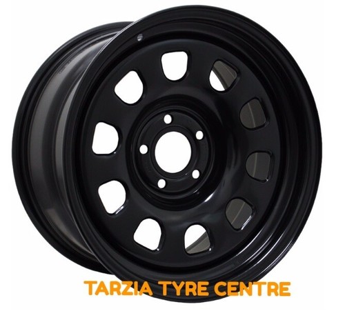 Dynamic 16x8" D Shape Hole Commodore Steel Wheel 5x120 +10 Black | eBay