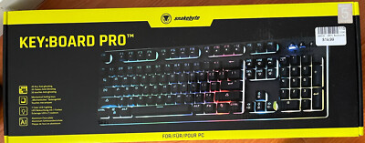 Snakebyte PC Keyboard Pro - Gaming Keyboard, RGB, RGB Lights, pc Gaming ...