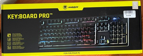 Snakebyte PC Keyboard Pro - Gaming Keyboard, RGB, RGB Lights, pc Gaming ...