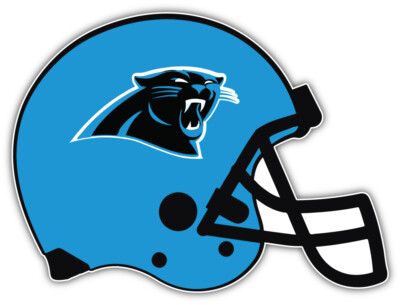 Carolina Panthers Blue Helmet NFL Sport Car Bumper Sticker Decal "SIZES ...