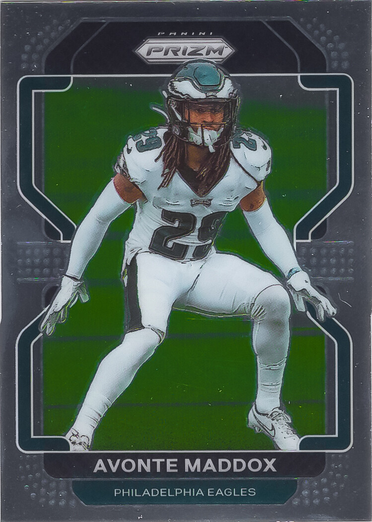 Avonte Maddox 2021 Panini Prizm Football Chrome Card #225 Philadelphia ...