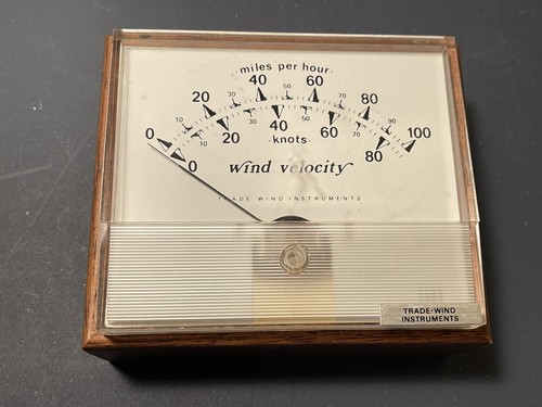 Vtg Trade Wind Instruments Wind Velocity Gauge Anemometer (Untested) | eBay