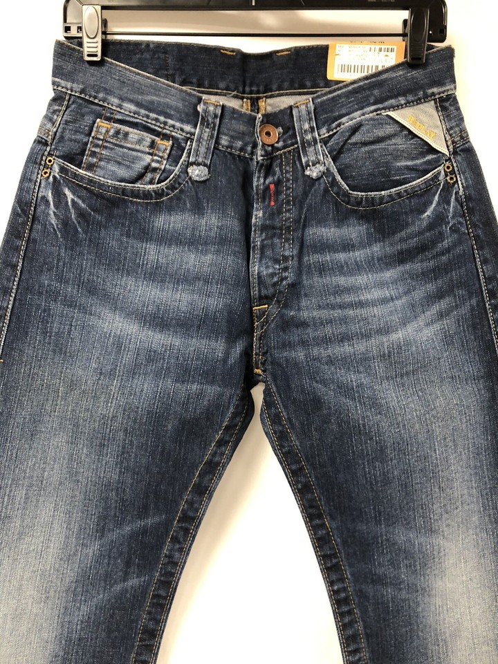 Men's Jeans Replay ref MV950A 100% Cotton Size W29 Color Blue New ...