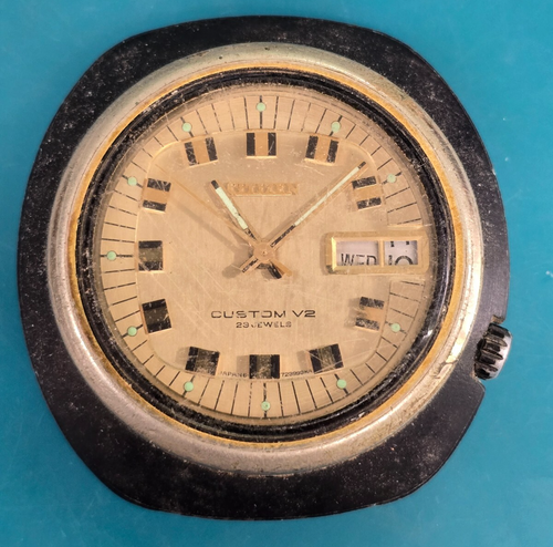 Running Citizen Custom V2 23j Automatic Calendar Wristwatch 67-0286 ...