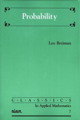 Leo Breiman Probability (Poche) Classics in Applied Mathematics | eBay