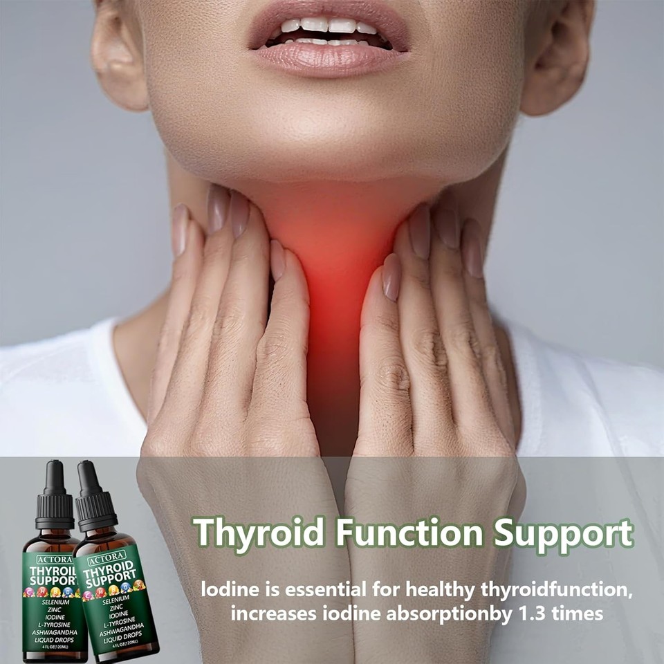 Kindled Thyroid Support Drops - Actora Liquid Drops Formula with ...