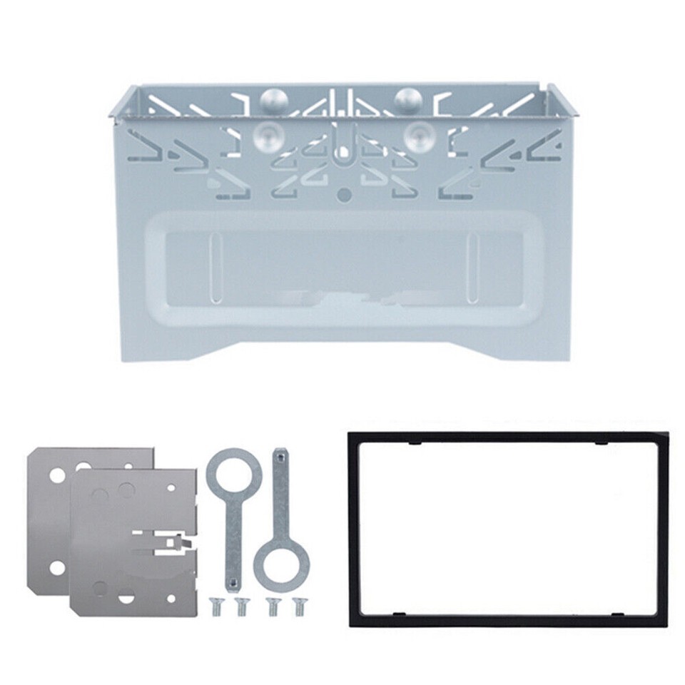 Double DIN Metal Car Stereo Radio Player Fascia Mounting Installation ...