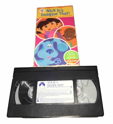 Nick Jr.'s Imagine That 2001 Dora Blues Clues Rare Rugrats Episode VHS ...