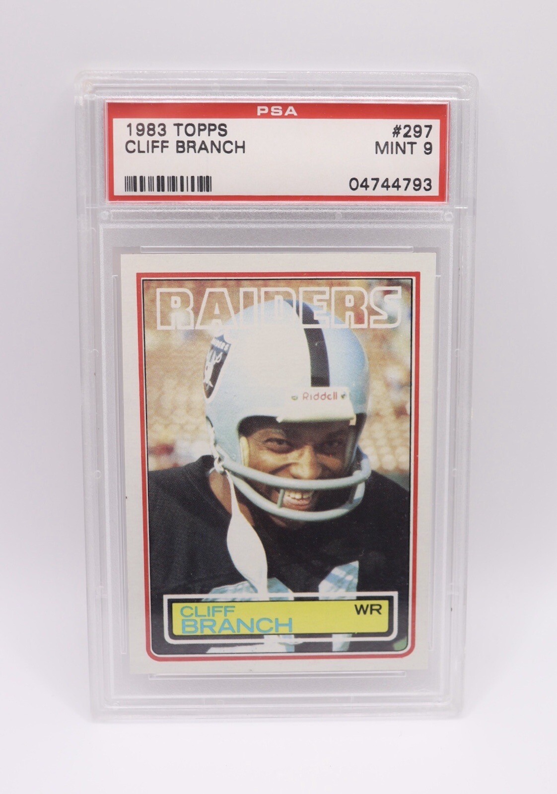 1983 Topps Cliff Branch #297 PSA 9 MINT Oakland Raiders HOF | eBay