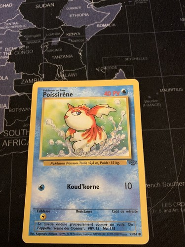 french goldeen pokemon card 53/64 Poissirene | eBay