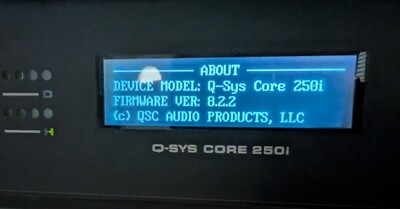 QSC Q-SYS Core 250i Integrated System Processor - 100% Functional | eBay