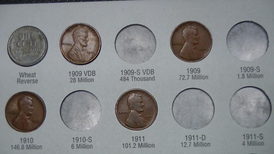 LINCOLN WHEAT PENNY CENT SET LOT 78 COINS 1909 VDB TO 1940 EXCEPTIONAL ...