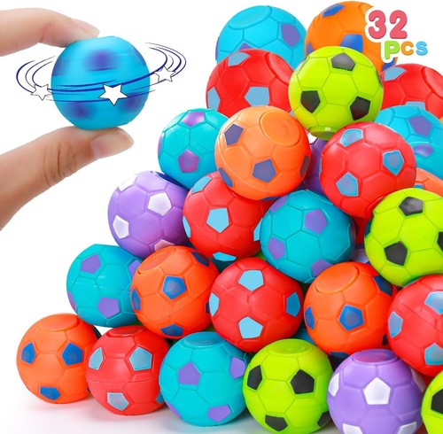Fidget Spinner Soccer Balls Sports Birthday Party Favors Bulk for Kids ...