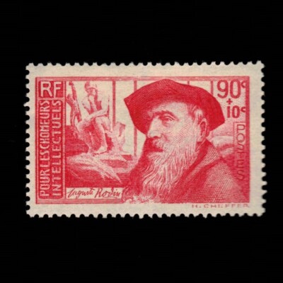 String France, Scott B52, Semi-Postal, Auguste Rodin, 1936-37, MH | eBay