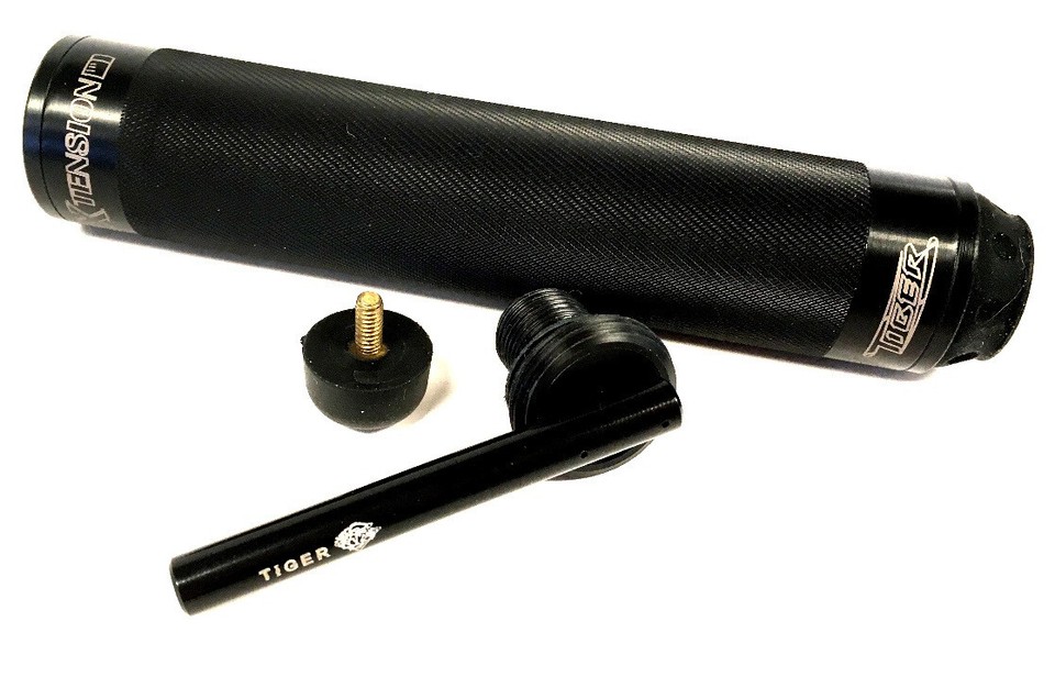 New Tiger 5.75" 5/8x18 Pool Cue X-Tension Kit with Key & Case - Tiger ...