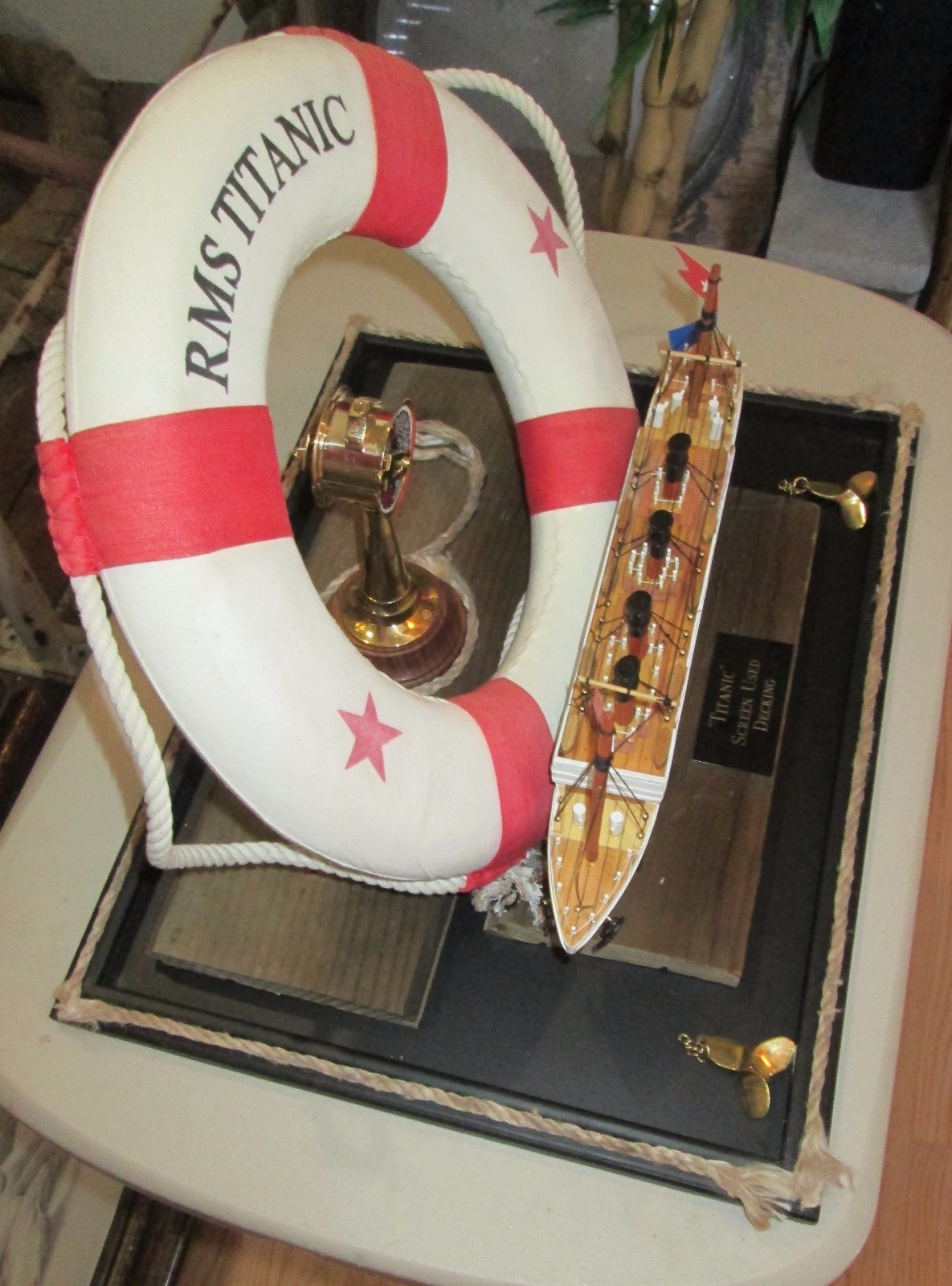 TITANIC MOVIE PROP DISPLAY DECKING AND ROPE BEAUTIFUL | eBay UK
