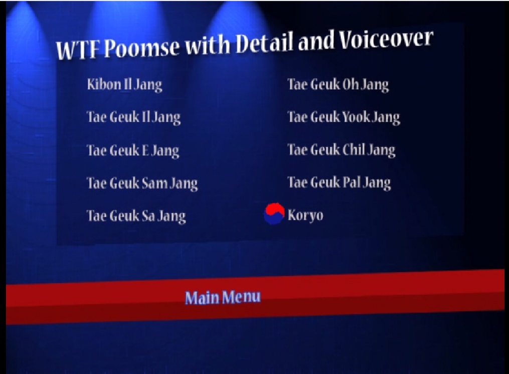 TaeKwondo WTF Poomse Forms, TKD on DVD, See Video - International ...