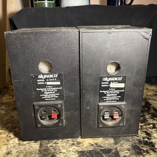 DYNACO A10 Type 2 II BLACK SPEAKERS RARE VINTAGE HIGH QUALITY SPEAKERS ...
