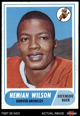 1968 Topps #199 Nemiah Wilson Broncos Grambling 7 - NM | eBay