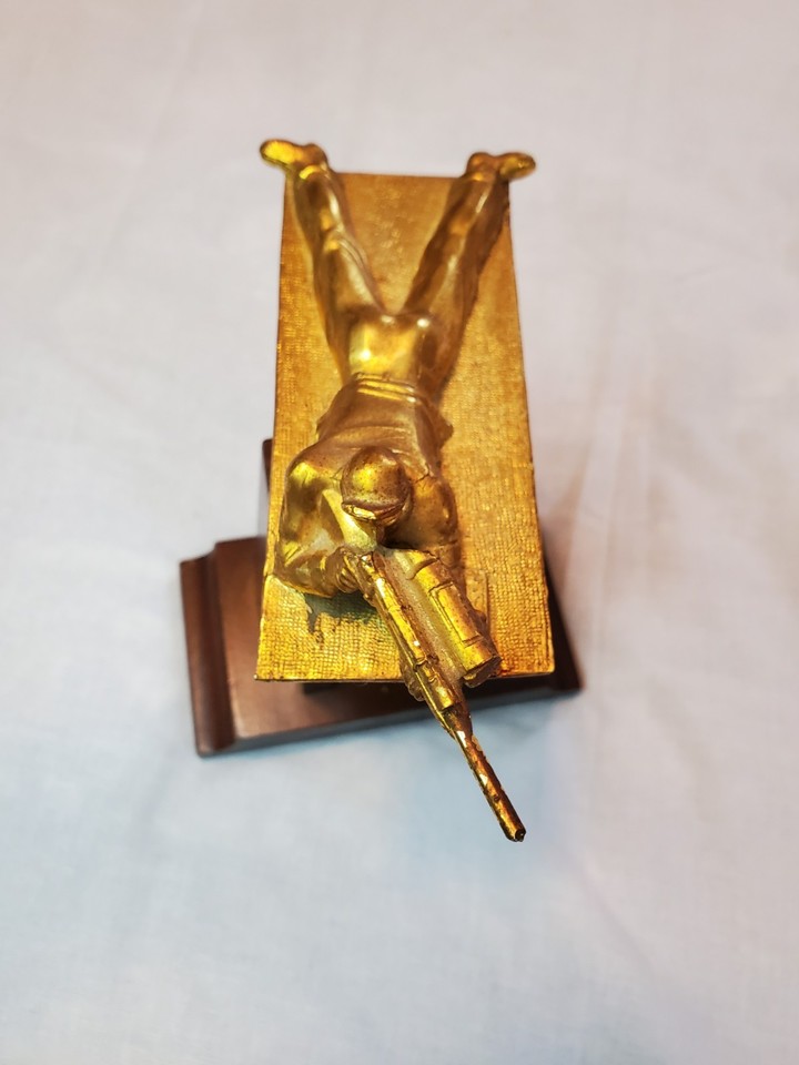 Vintage 1959 Army Military Off Duty Smallbore Marksmanship Trophy Wood ...