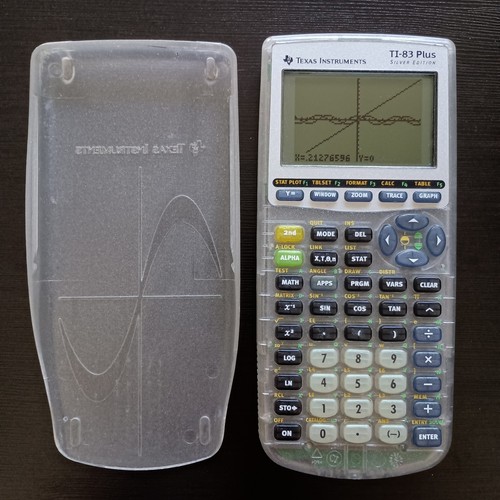 Texas Instruments TI-83 Plus Silver Edition Clear Graphing Calculator ...